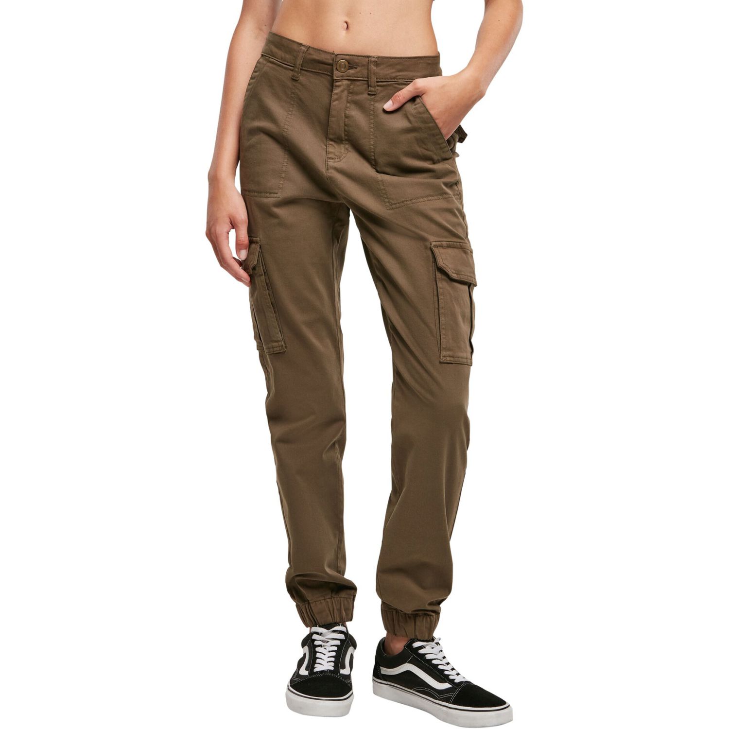 Urban Classics Ladies Cotton Twill Utility Cargo Hose Hosen Hosen Urban Classics Ladies Cotton Twill Utility Cargo Hose Hosen Hosen